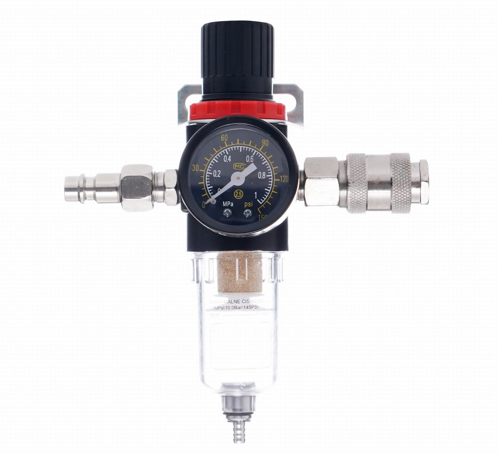 Oro slėgio reduktorius su vandens surinkėju ir filtru 1/4" KD1497 ...